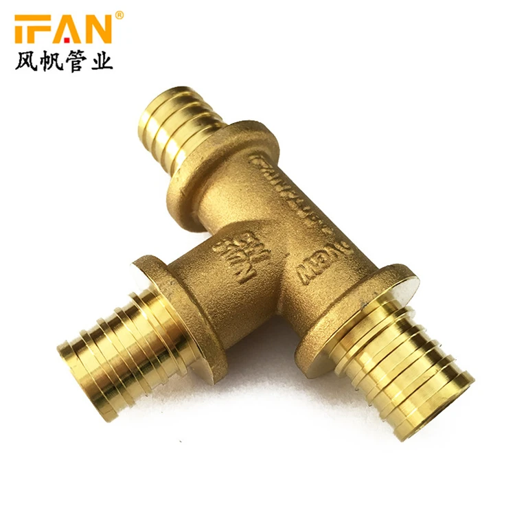 Brass Press Fitting For Pex-al-pex Multilayer Pipe-equal Socket Press Brass Pex Al Fitting Tee ...