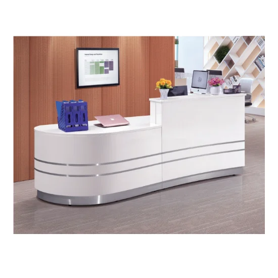 Modern Minimalist MDF Reception Desk for Office Building High-End Hotel ...