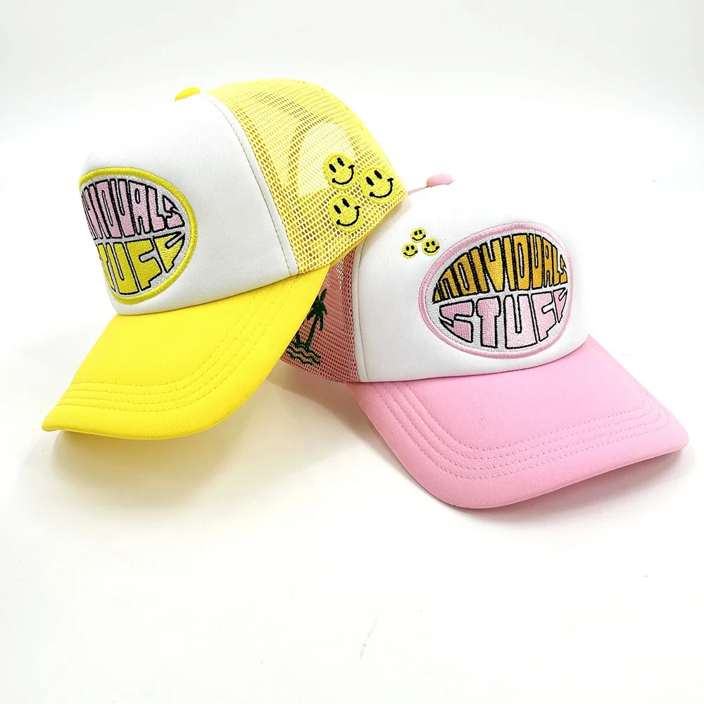 Custom High Quality 3D Embroidery Trucker Caps