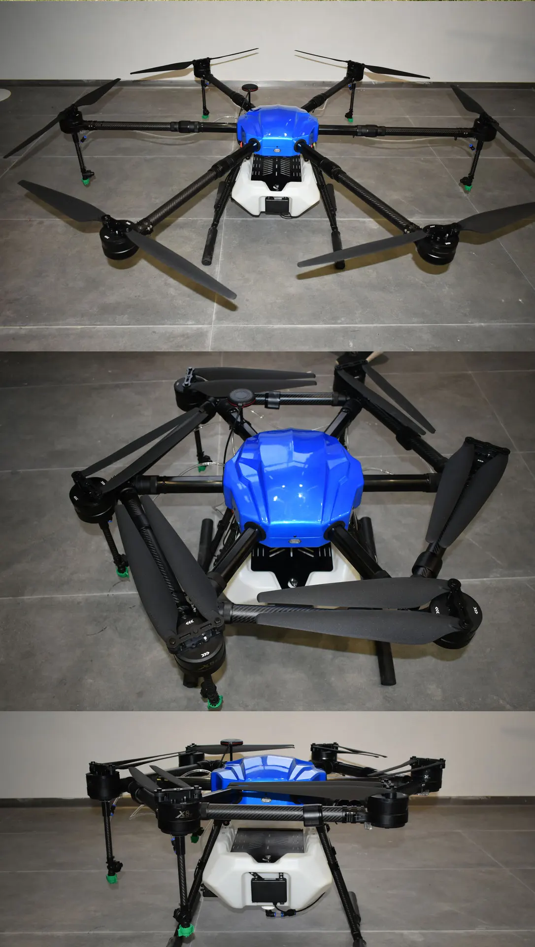 D16 Plastic Agricultural Drone for Pest Control Fertilization ...