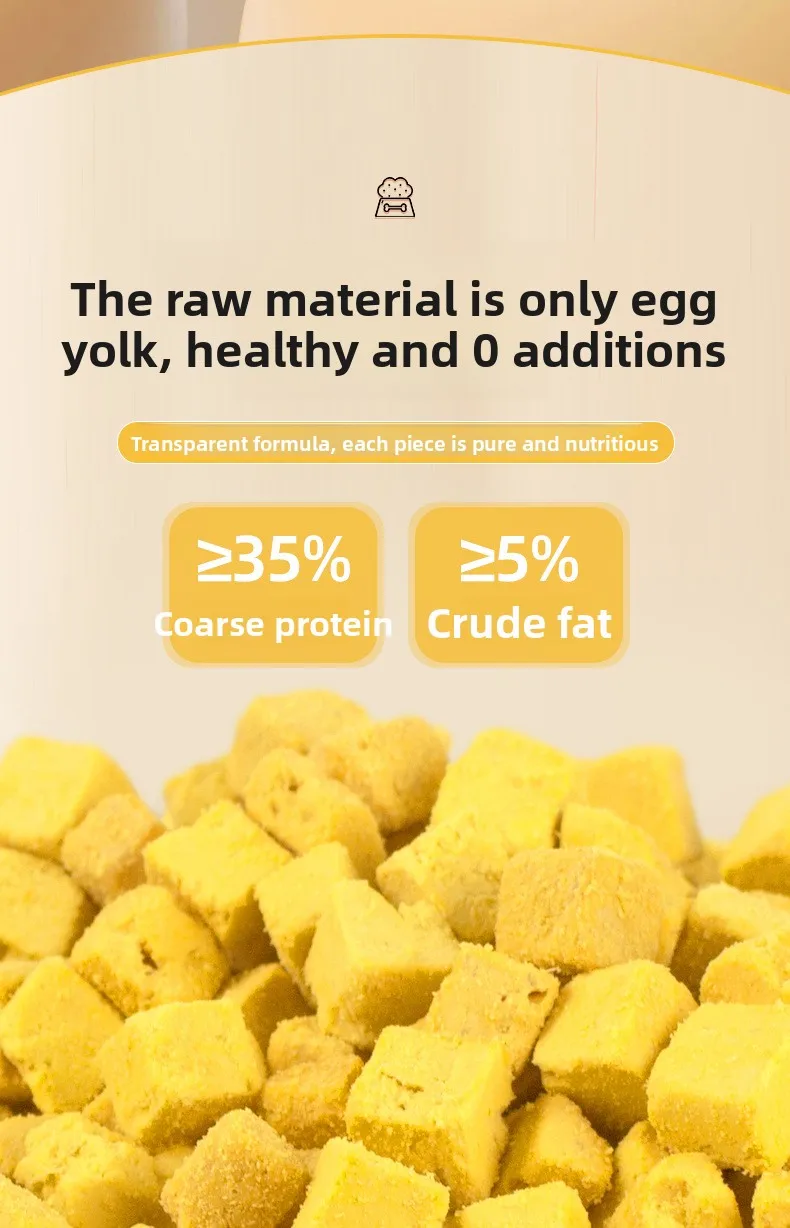 1000g Freeze-Dried Egg Yolk Granules Nutritional Supplements for Cats ...