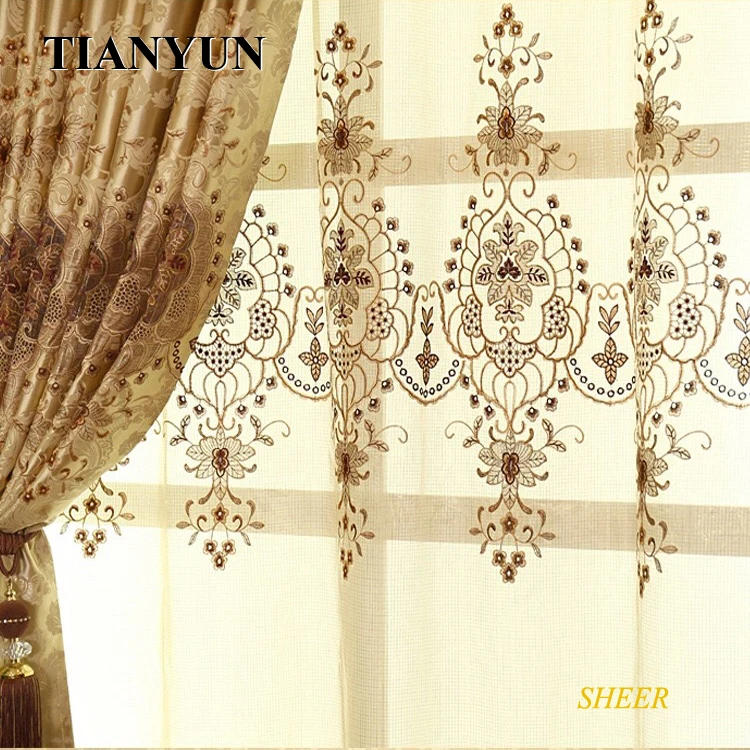 Turkish Curtains Ready Made European Window Velvet Patch Embroidered ...