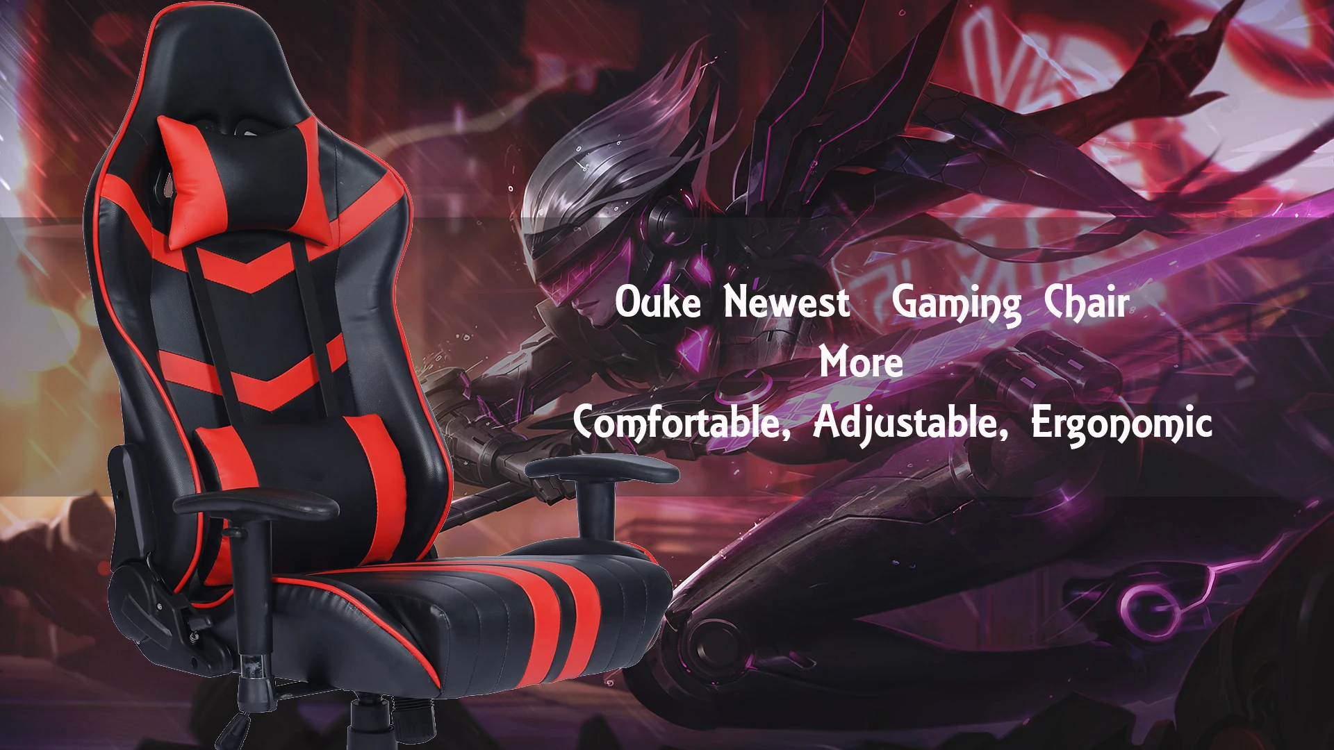 Leather Home Office Room Ergonomic Leather Swivel Pc Computer Gaming ...