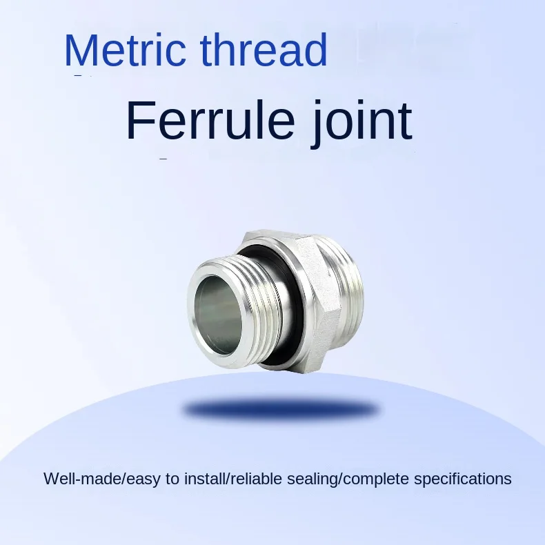1CB Hydraulic Joint Inch Thread Ferrule End Straight-Through ED Ring ...