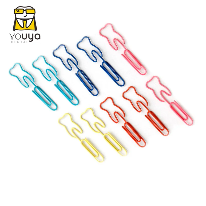 High Quality Funny Stationery Metal Clips Tooth Shaped Paper Clips ...