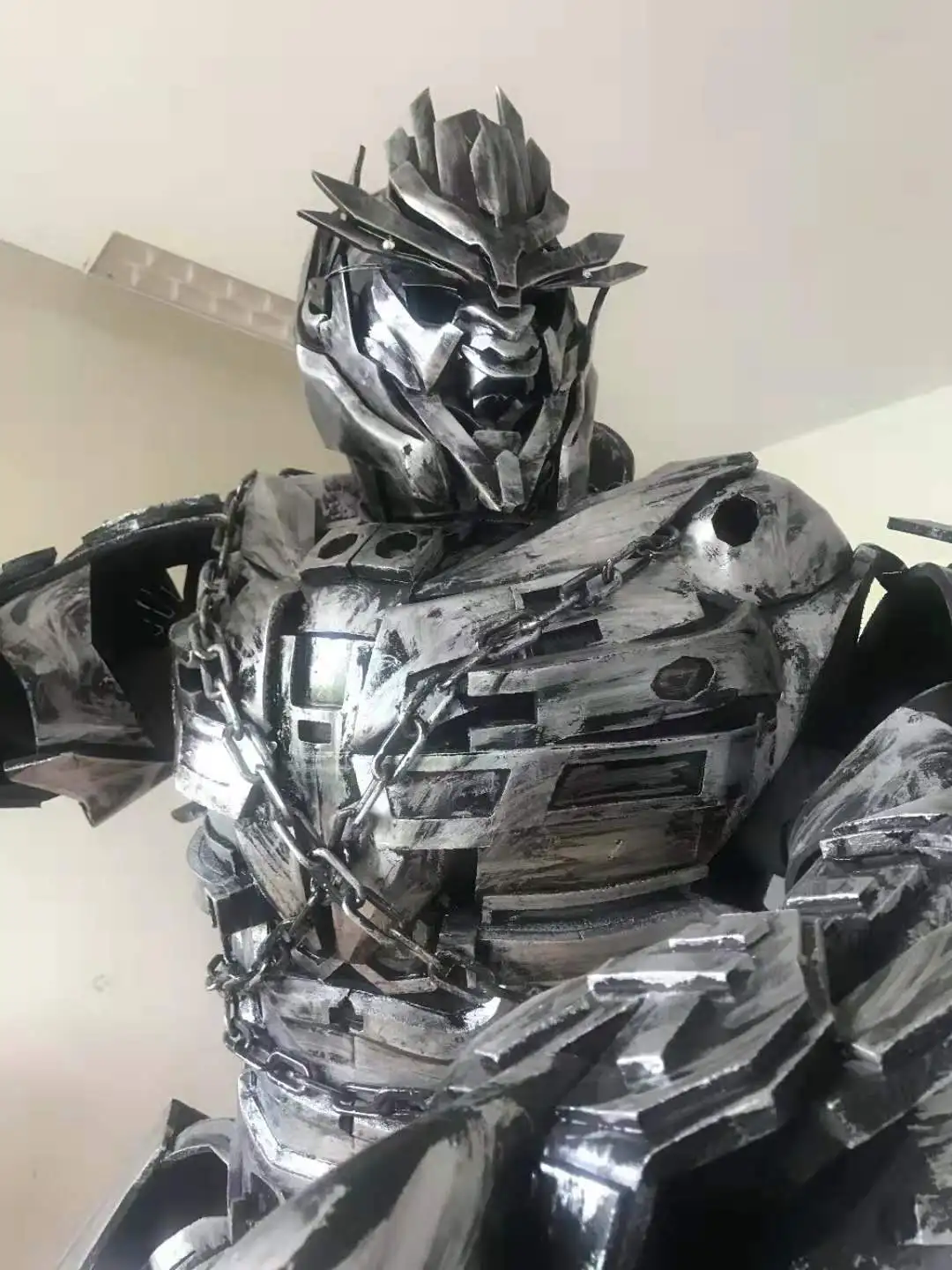 Cheap Eva Realistic Silver Cosplay Robot Costume With Voice Light Robot ...