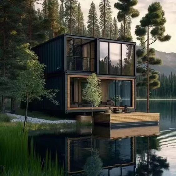 SKYLINE Designer Prefabricated 40ft Luxury Container Hotel Rooms