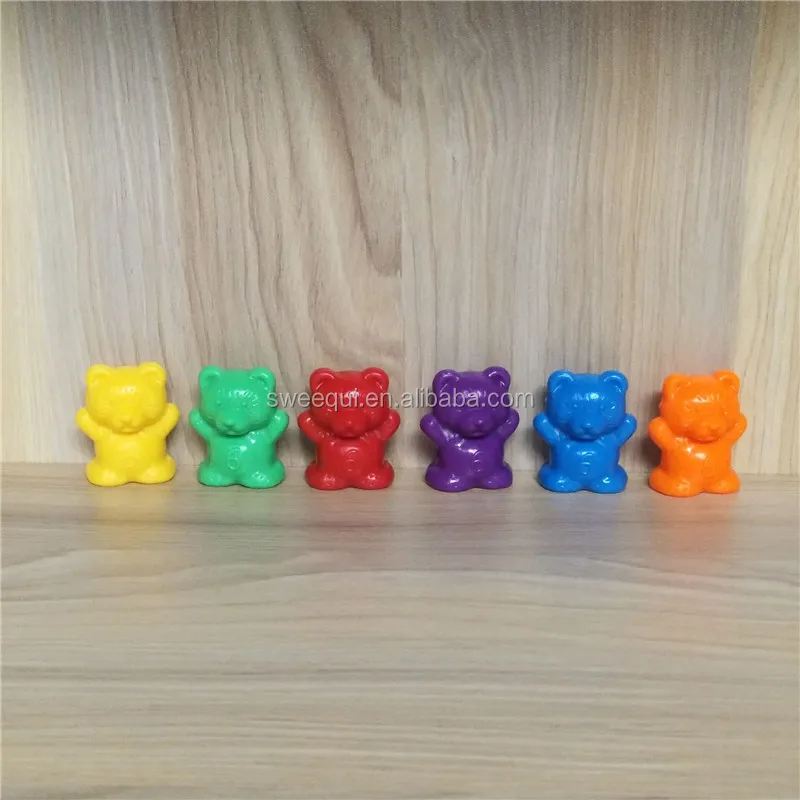Sweequi Plastic Counting Bears - Colorful Educational Toys