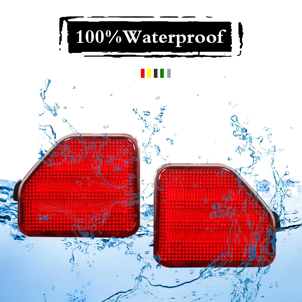 Car Rear Bumper Reflector Light For 2018-up Jeep Wrangler Jl Sahara Rubicon Moab Trims Only ...