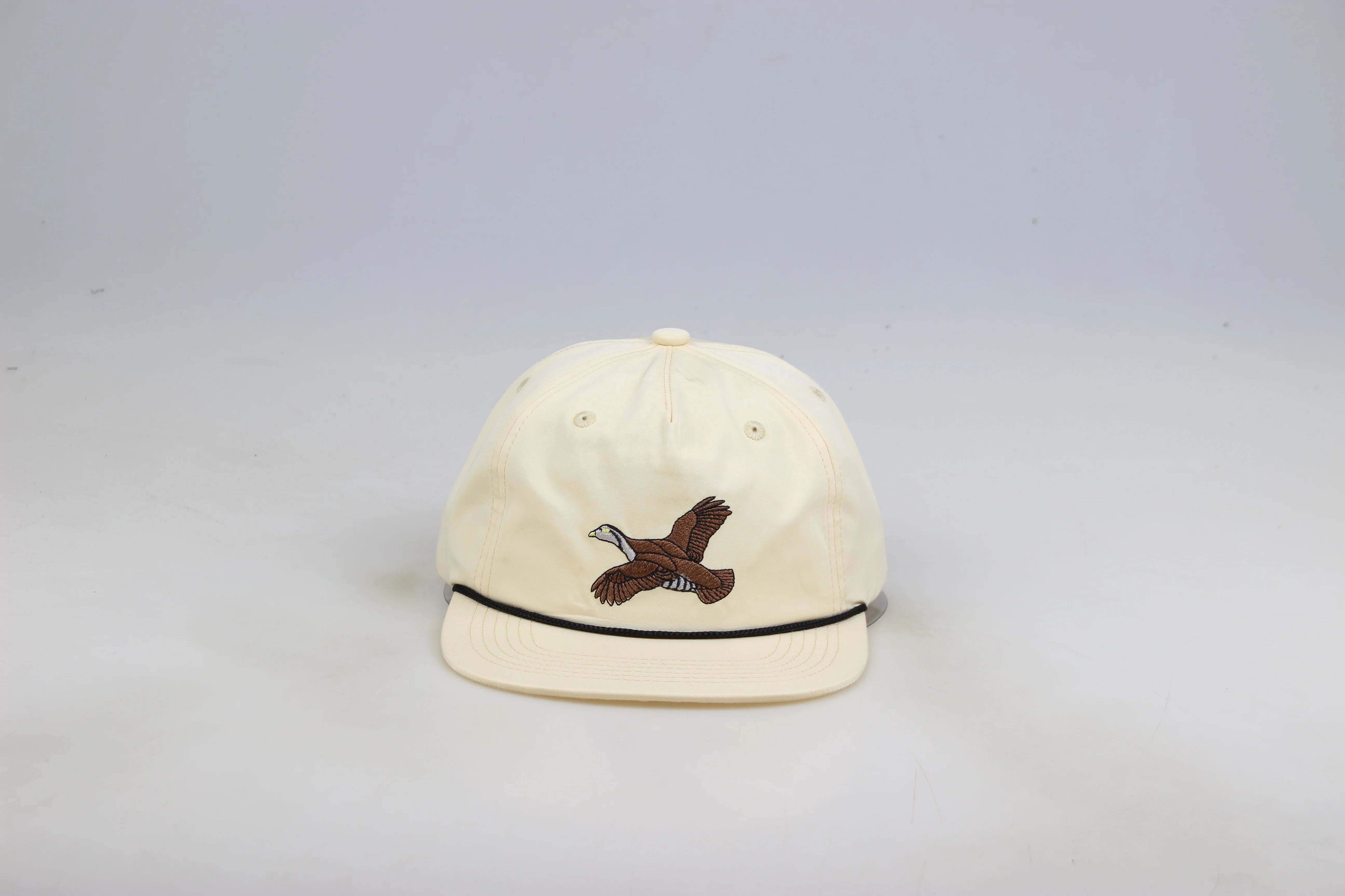 Wholesale Unstructured 5 Panel Sport Cap Nylon Snapback Hat With Rope ...