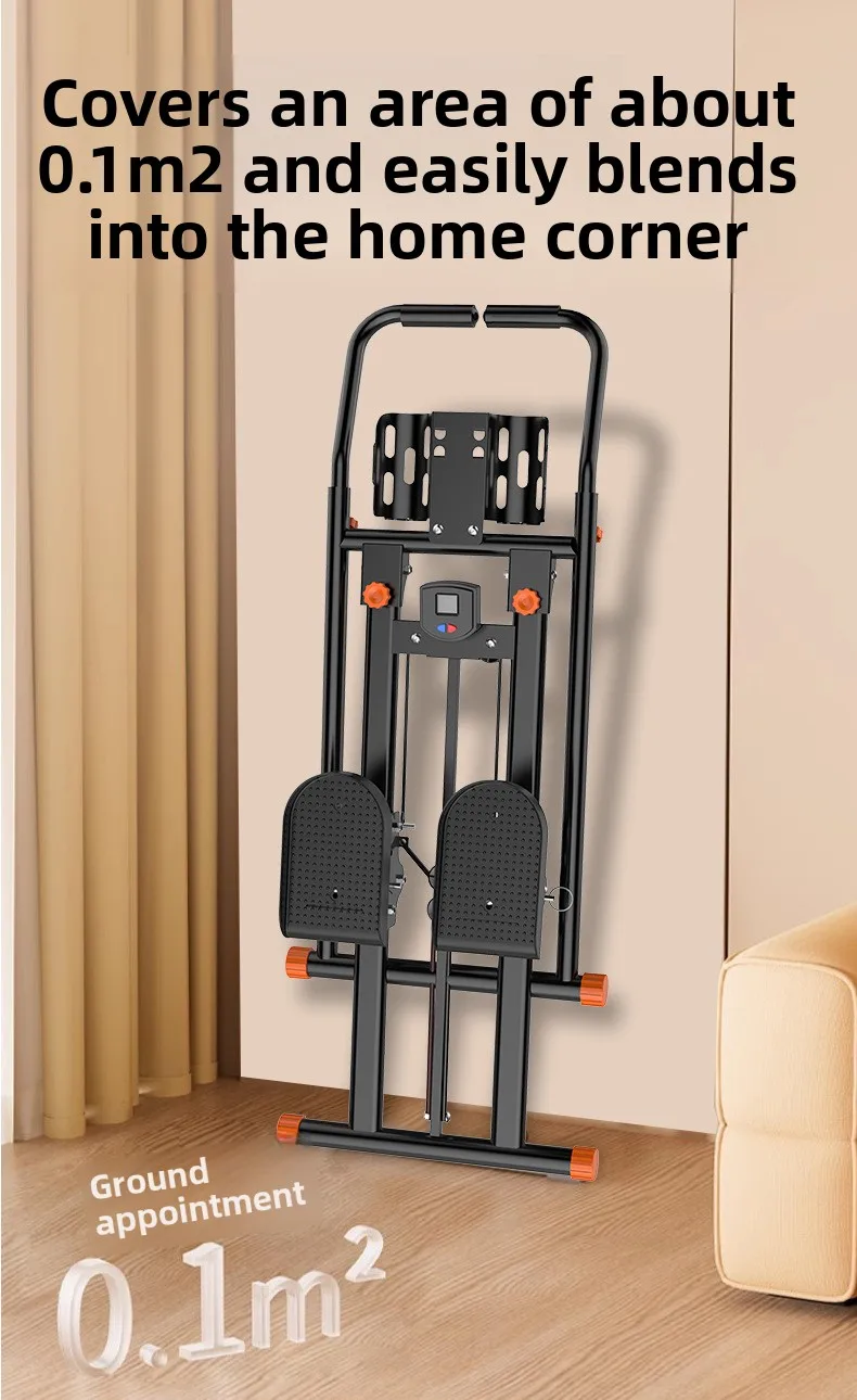 Multifunctional Indoor Home Stair Climbing Machine Foldable Stepper ...
