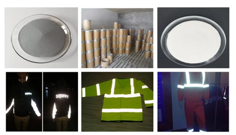 High Refractive Reflective Powder,Reflective Ink Same As 3m Reflective ...