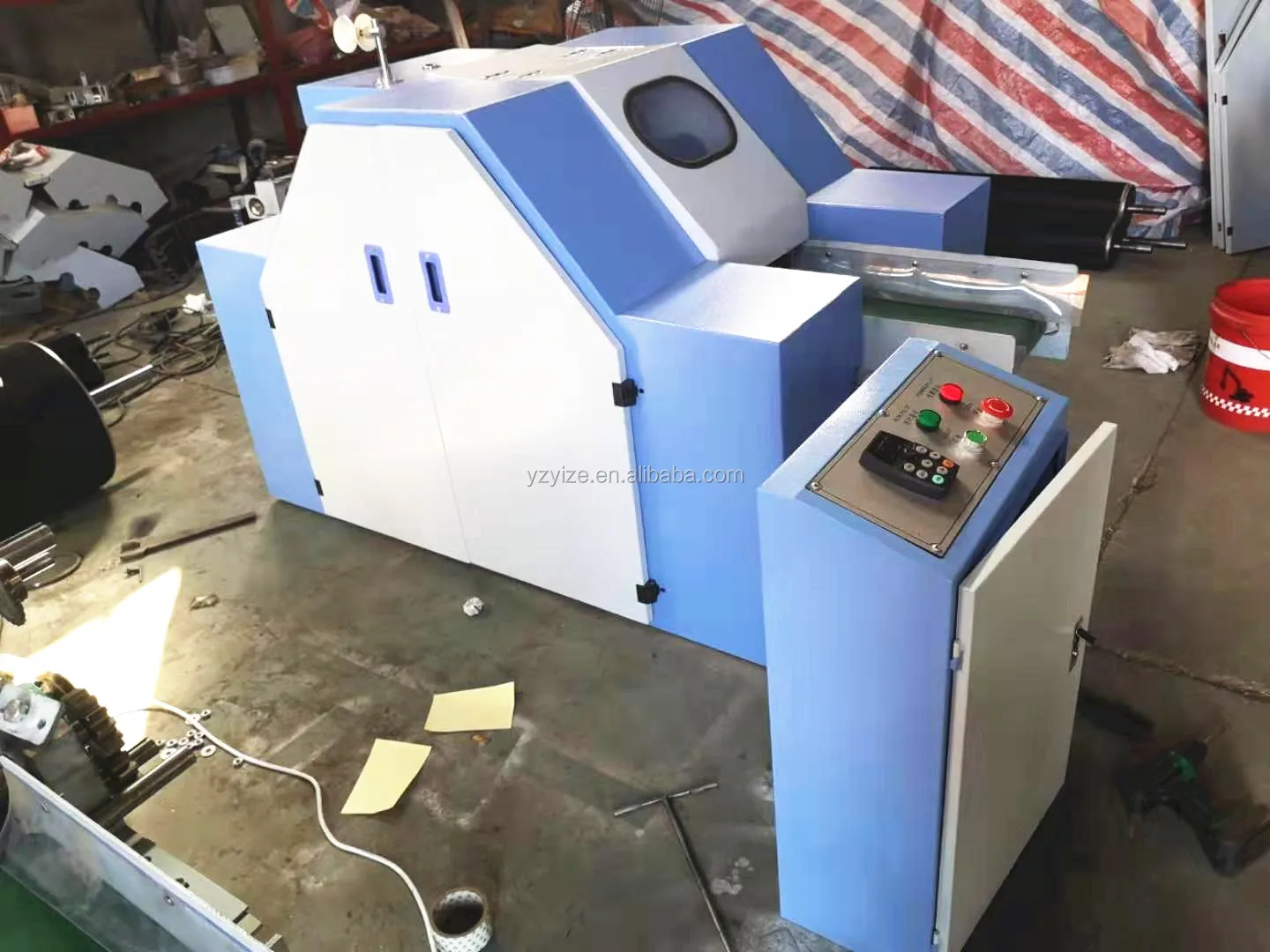 Small Sheep Wool Cotton Sliver Making Machine Carding Slivering Machine ...