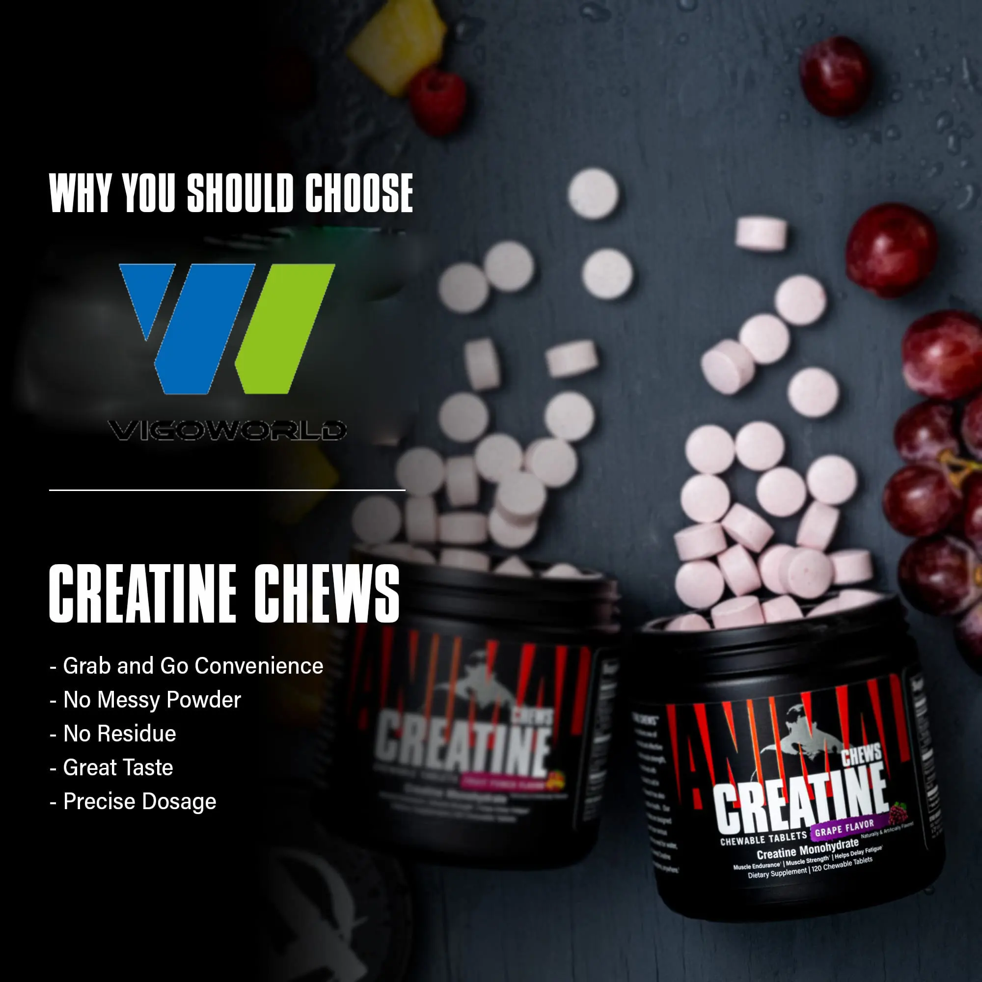 Creatine Monohydrate Chews Tablets With Astragalus Supplement For ...