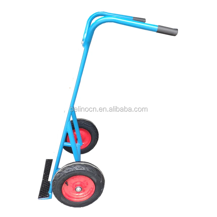 Double Handle Hand Push Slab Truck With Two Wheels Hand Pallet Trolley ...