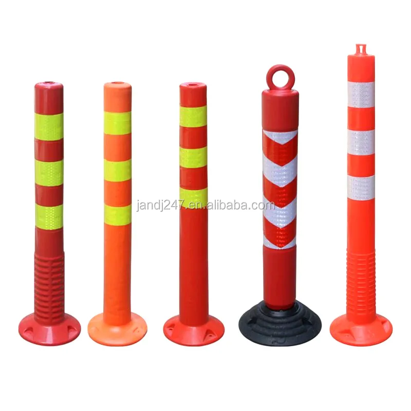Plastic PU Warning Delineator Post PU Road Delineator lane Divider ...