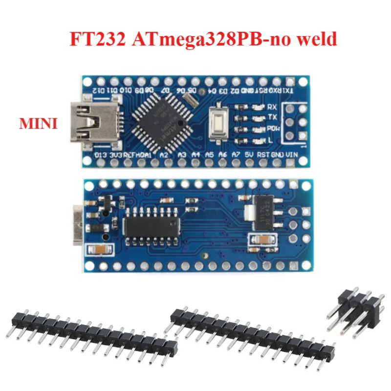 Nano V3.0 Development Board Mini/Type-C/Micro USB Connector CH340/FT232 Driver ATmega328P ...