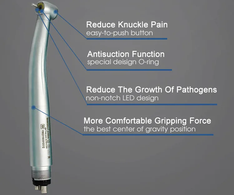 Dentists Use Highspeed Turbine 5 LED Dental Airotor Handpiece