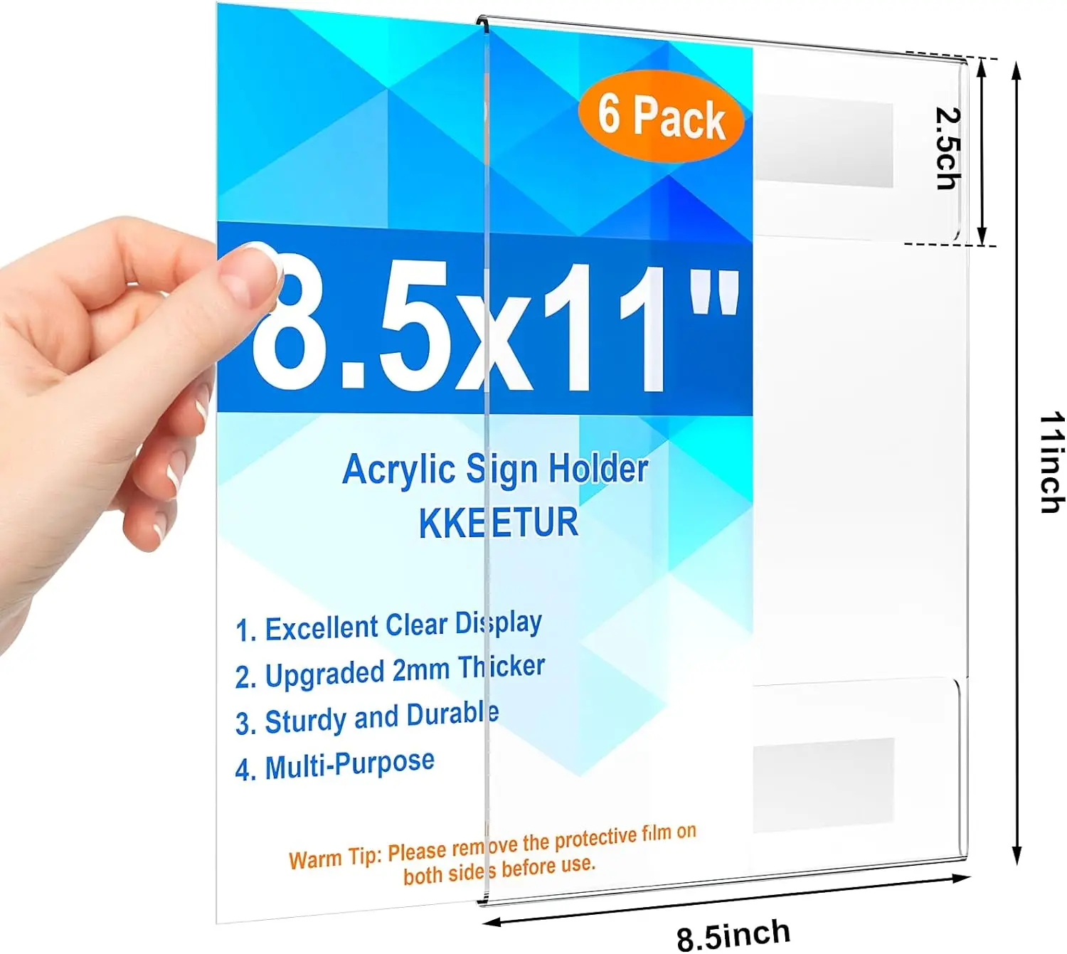 Acrylic Sign Holders - Durable, Clear, and Customizable