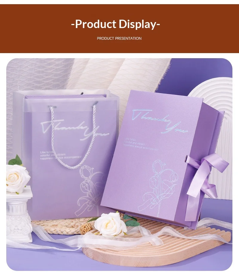 Premium Christmas Valentine's Day Birthday Book-shaped Flip Gift Box ...