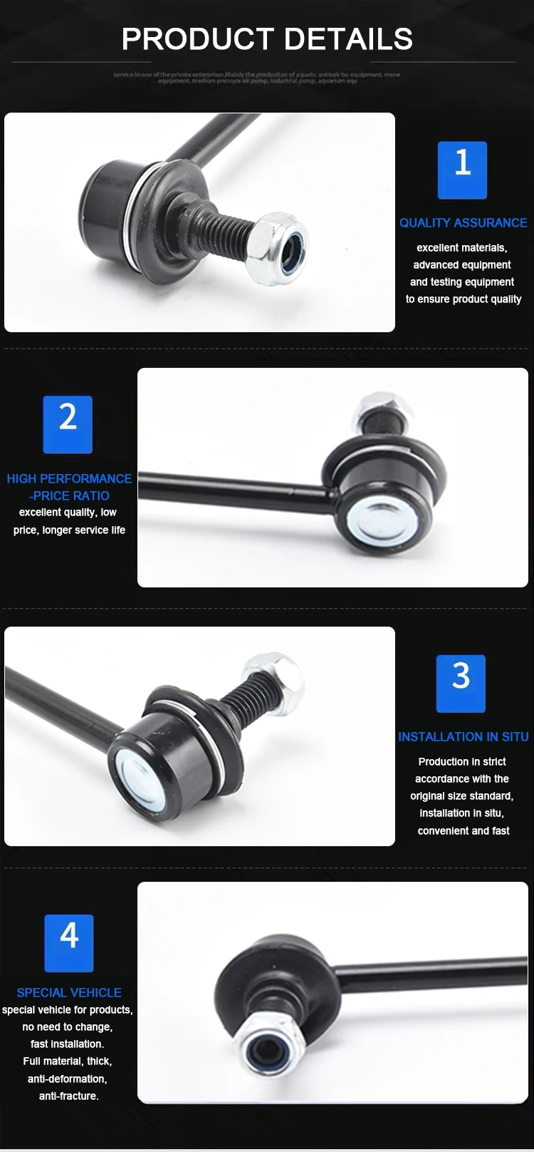 Suspension Systems Parts Stabilizer Bar Link For Buick Envision Oem ...