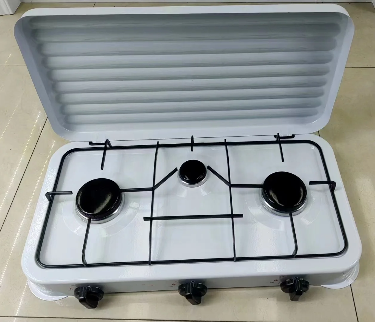 Three-burner Portable Gas Stove Indoor And Outdoor Picnic Restaurant ...