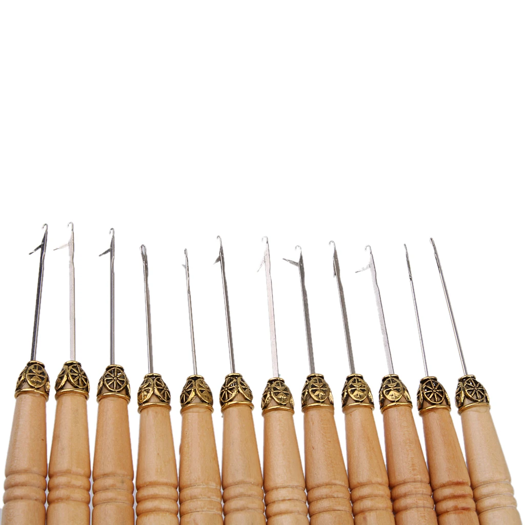 Weaving Latch Hook Dreadlock Crochet Sew Wig Hair Needle For Micro ...
