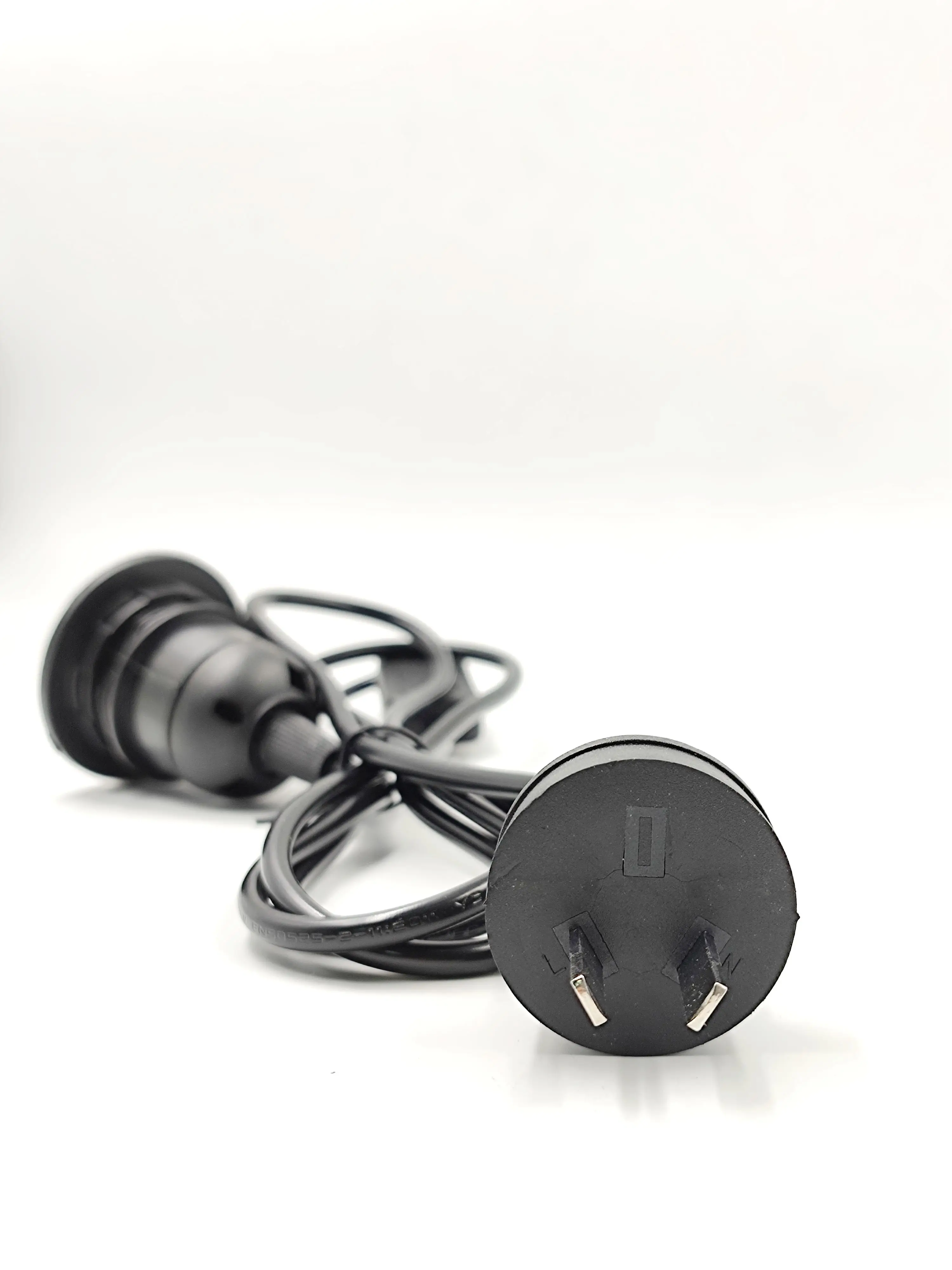 Australian Two-pin Plug 301 Dimming Switch 1.8m Black/white Rubber Plug ...