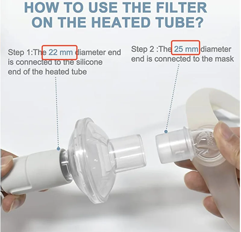Universal CPAP Inline Filter for CPAP and BiPAP Machines, Compatible ...