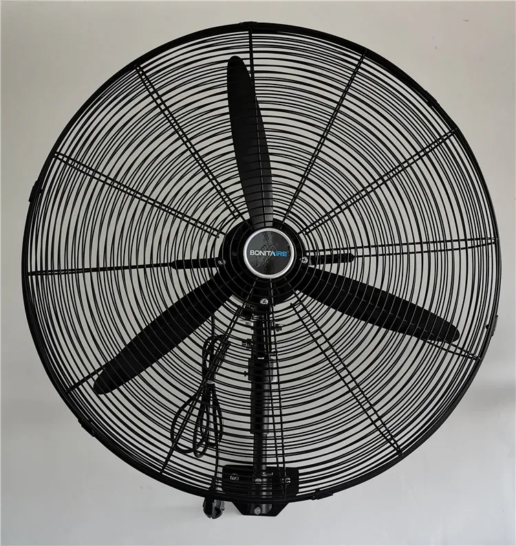 Industrial Wall Fan - Durable 20" to 34" Sizes, 28000 m3/h Air Flow, 3 ...