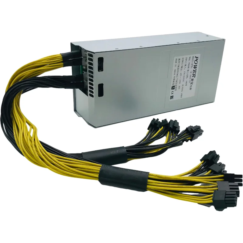 2U Server Power Supply Single 12V Graphics Card Power Interface 1800W ...