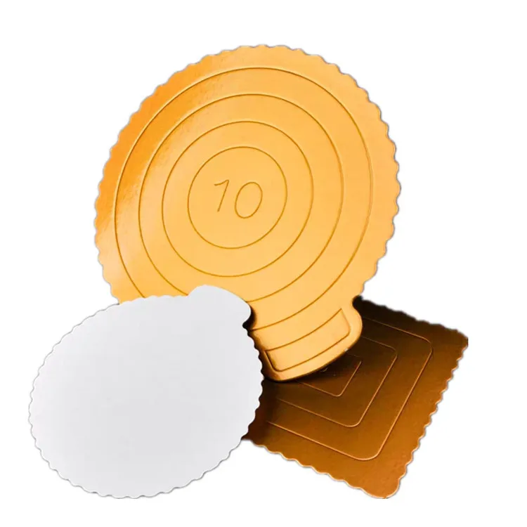Silver /gold Cake Board Double Corrugated Board Food Grade Paper Cake ...
