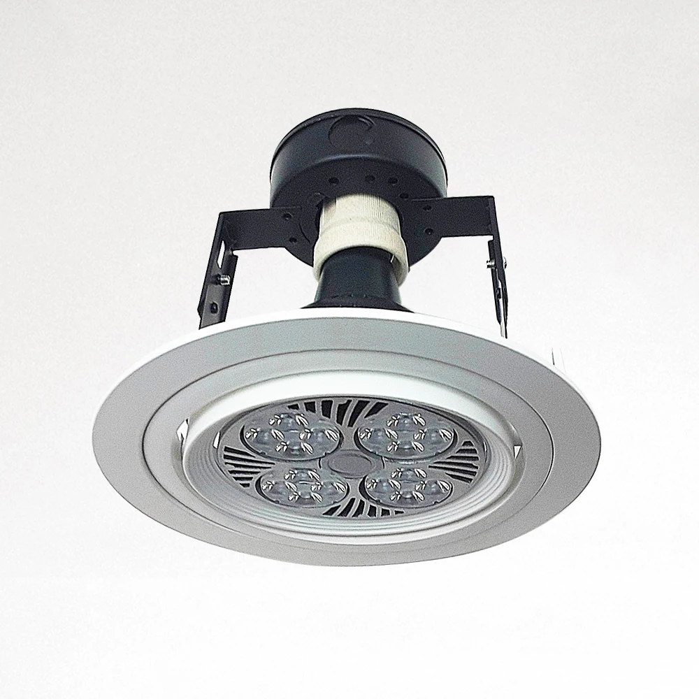 Round Recessed Die Cast Aluminum Par30 E27 Downlights Electrical ...