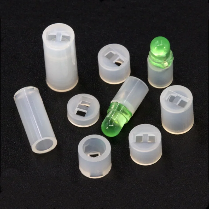 Double Hole Nylon Led Spacer Plastic Led Standoff 4mm Isolation Column ...