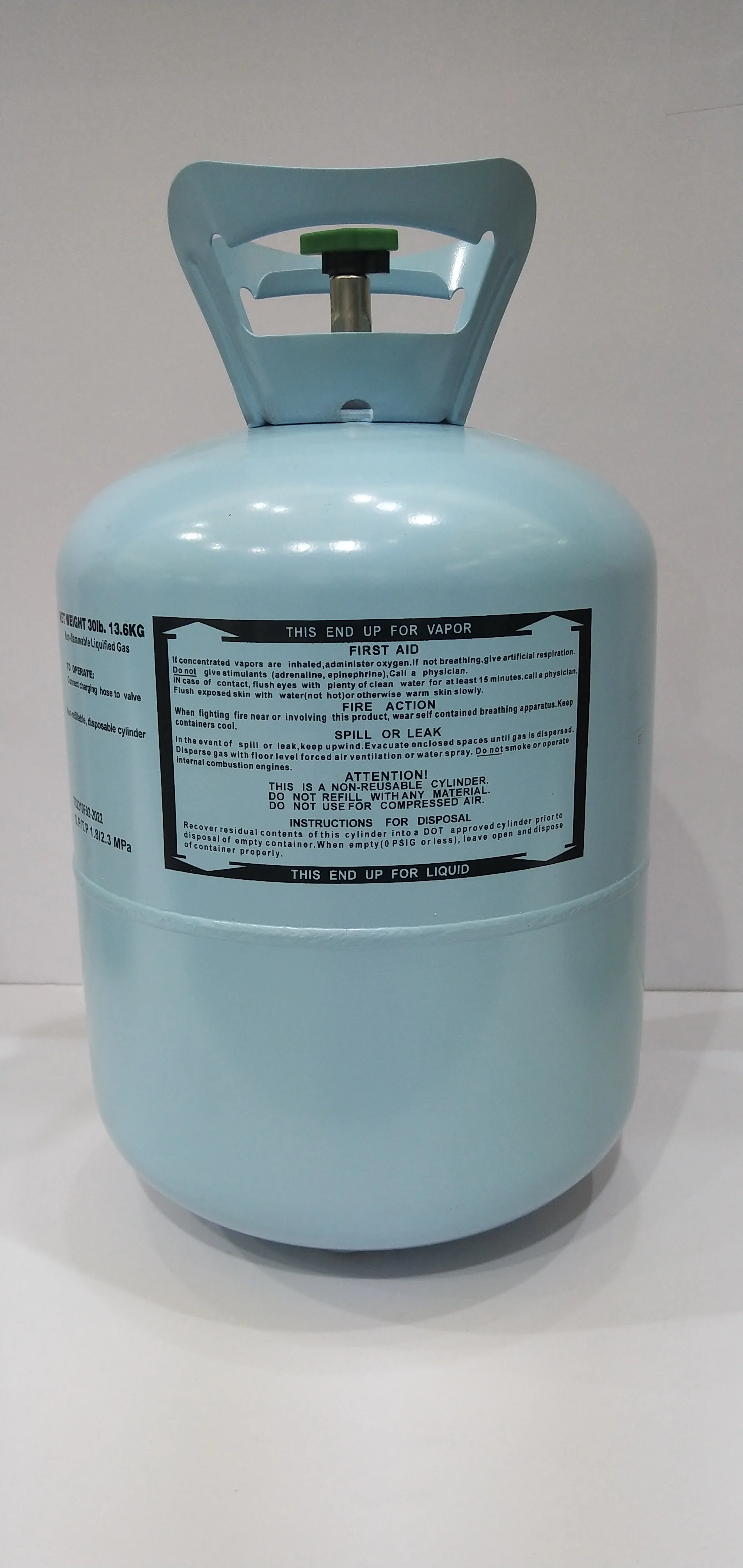 Factory Price R134a Refrigerant Gas Cylinders Refrigerant Gas Tank R407 ...