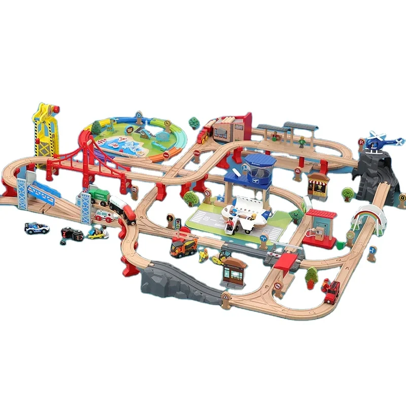 Luxury Scene Metropolitan Train Track Toy Set Compatible With Wooden ...