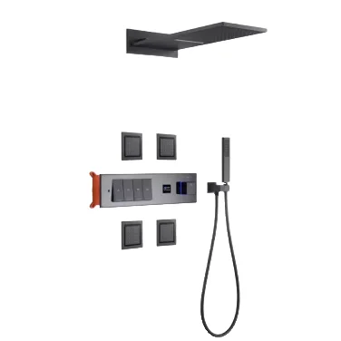 3 Way Concealed Thermostatic Rain Shower Head System Thermostat Mist ...