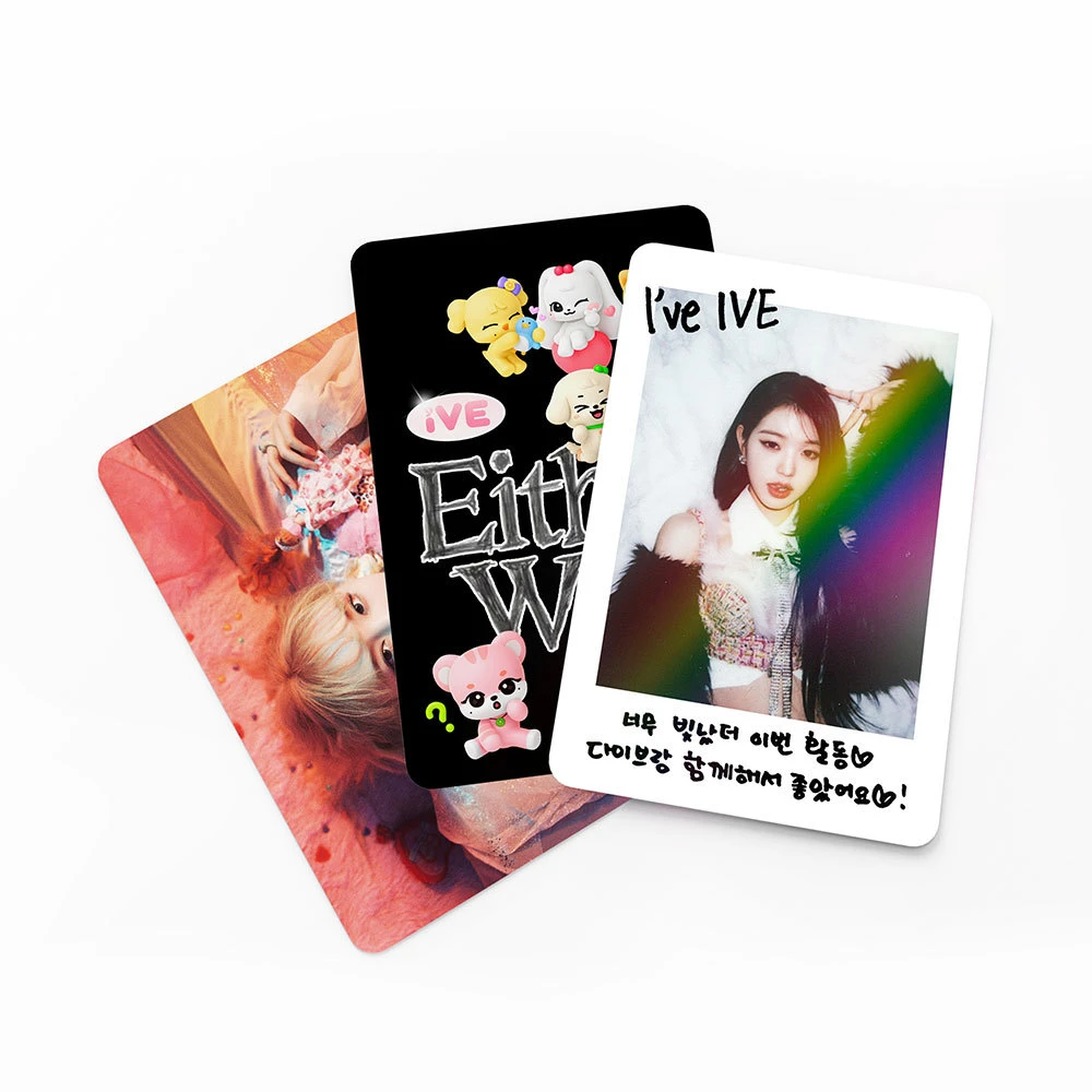 KPOP IVE Laser Photocards IVE MINE Álbum Postal Flashcard En caja ...