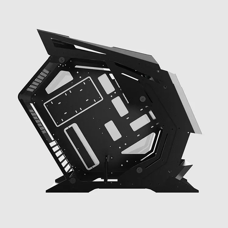 Irregular Shape Atx Pc Case Tempered Glass Steel Frame Gaming Case Pc ...