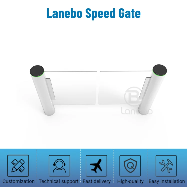 Gantry Gate Slim Design Cylindrical Swing Barrier Automatic Access ...