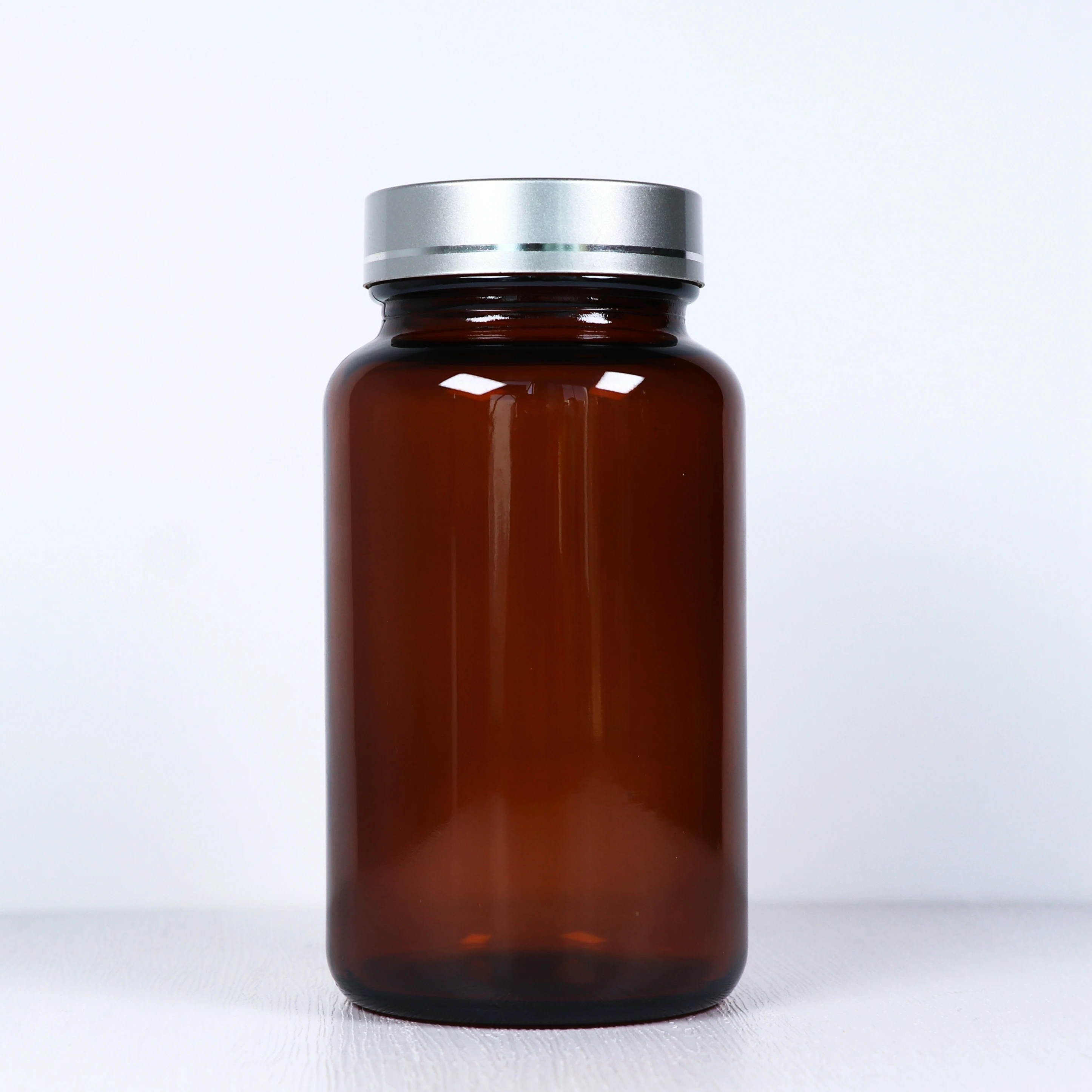 High Quality Pharmaceutical Wide Mouth Amber Glass Bottle Frosted ...