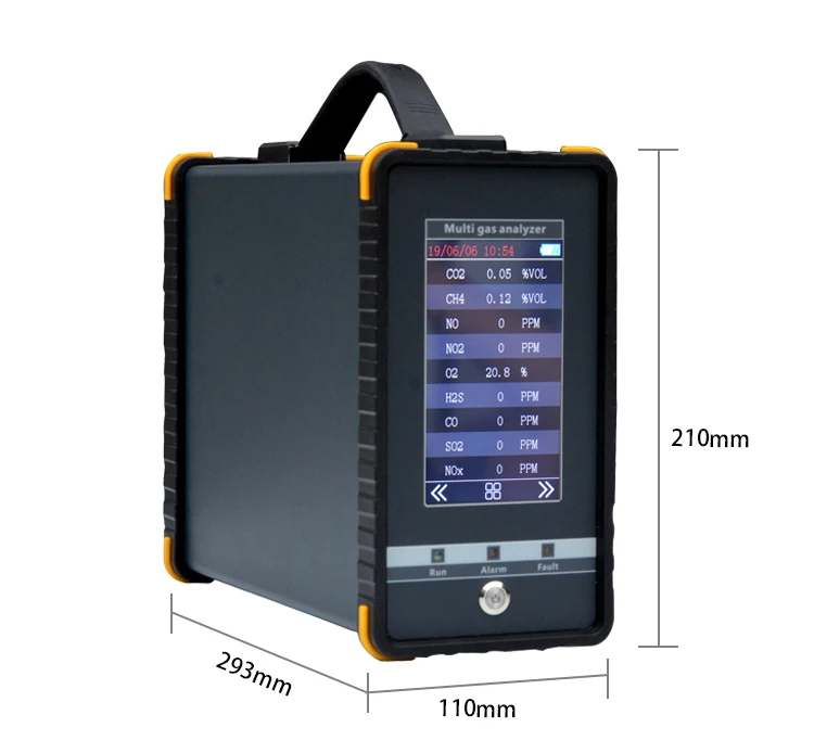 16 In 1 Gas Analyzer Ch4 H2s Co2 Co O2 Multi Gas Detector Portable Flue