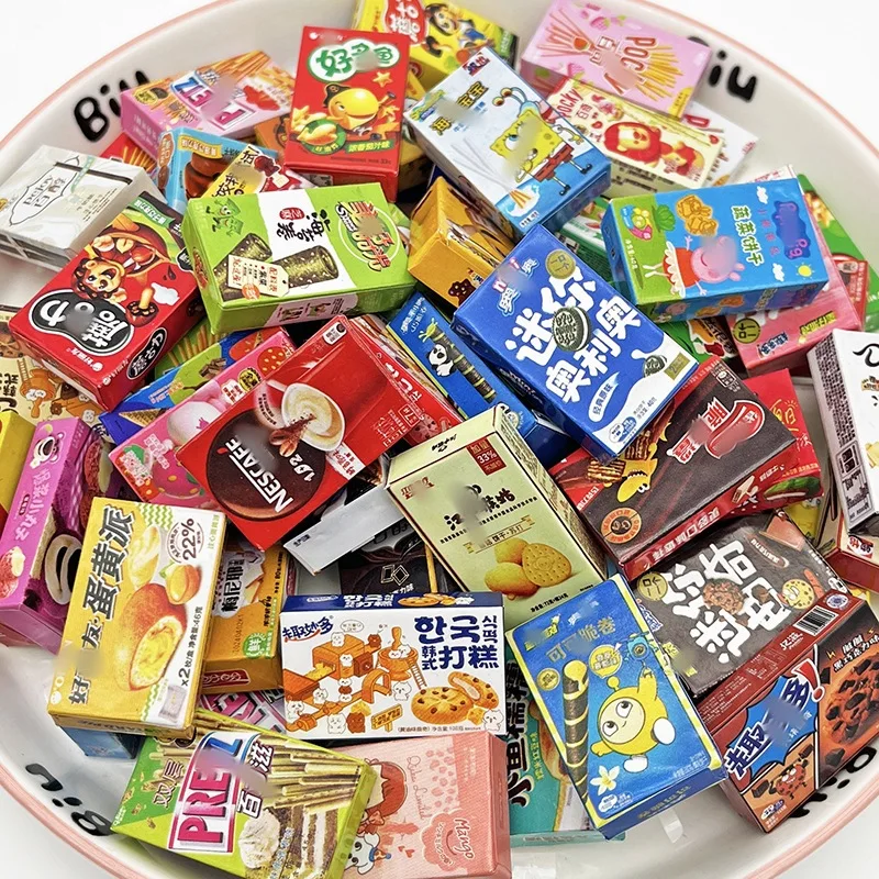 Miniature 3D Biscuit Box Wooden Blocks Accessories New Convenience ...