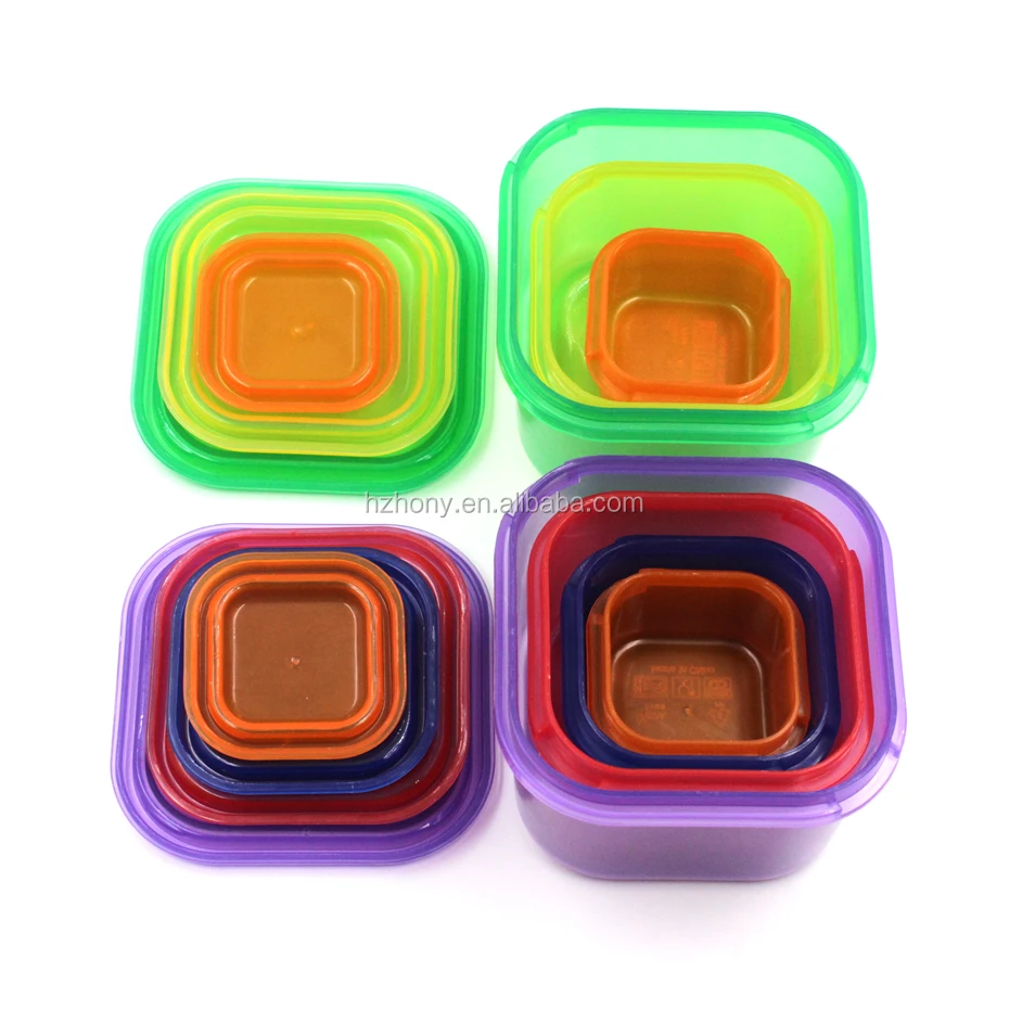 7pcs/set Multi-Color 21Days Portion Control Container Kit BPA Free ...