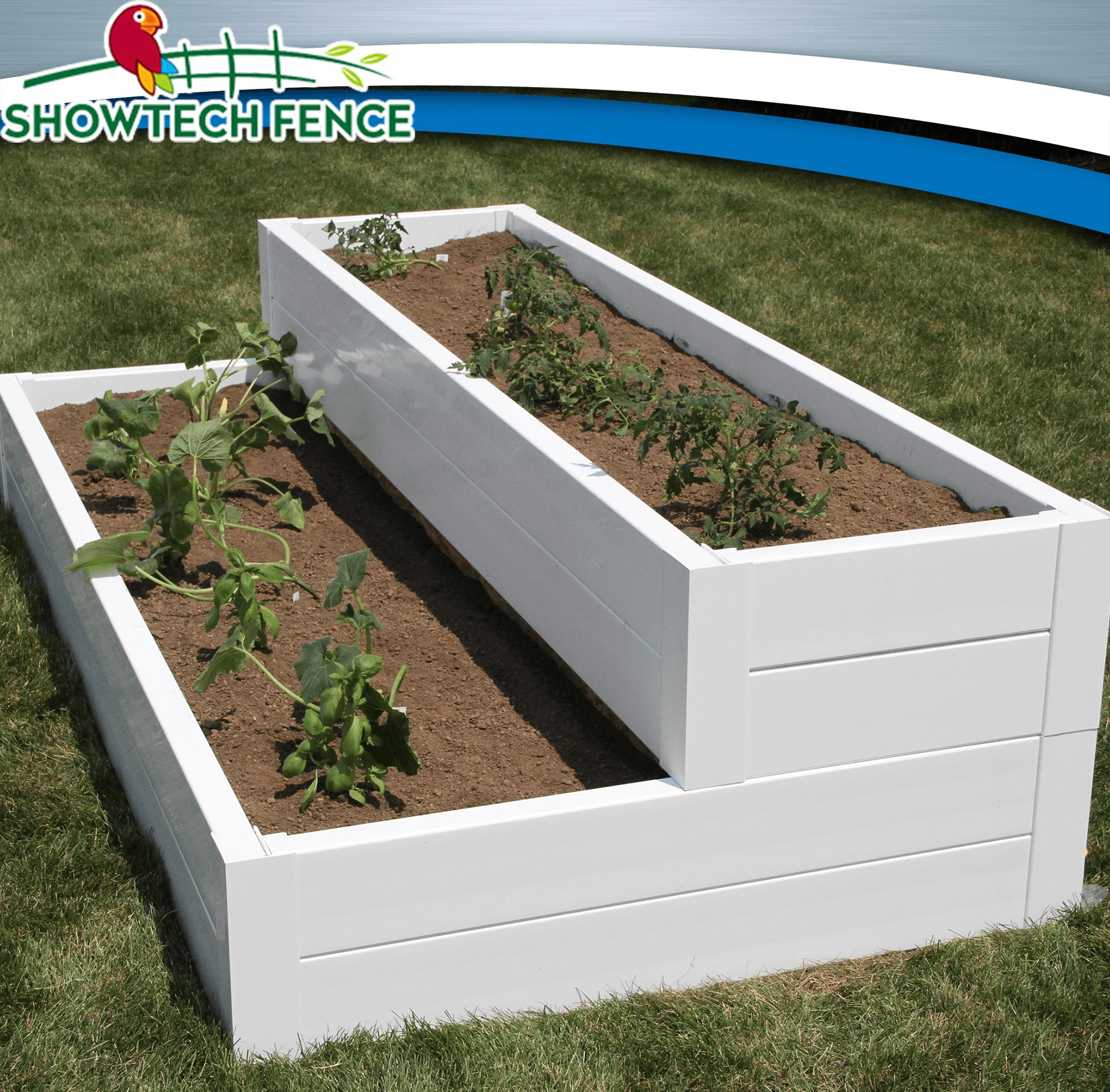 Eco Friendly Pvc Vinyl Planter Box With Trill - Buy Vinyl Pvc Planter ...