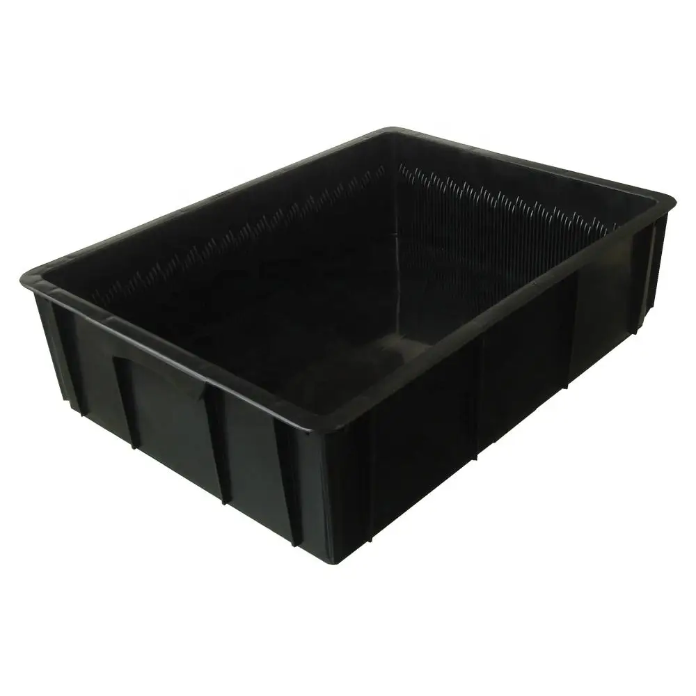 Static Dissipative Storage Plastic Tote Box With Lid European Standard Anti Static Esd Eu ...