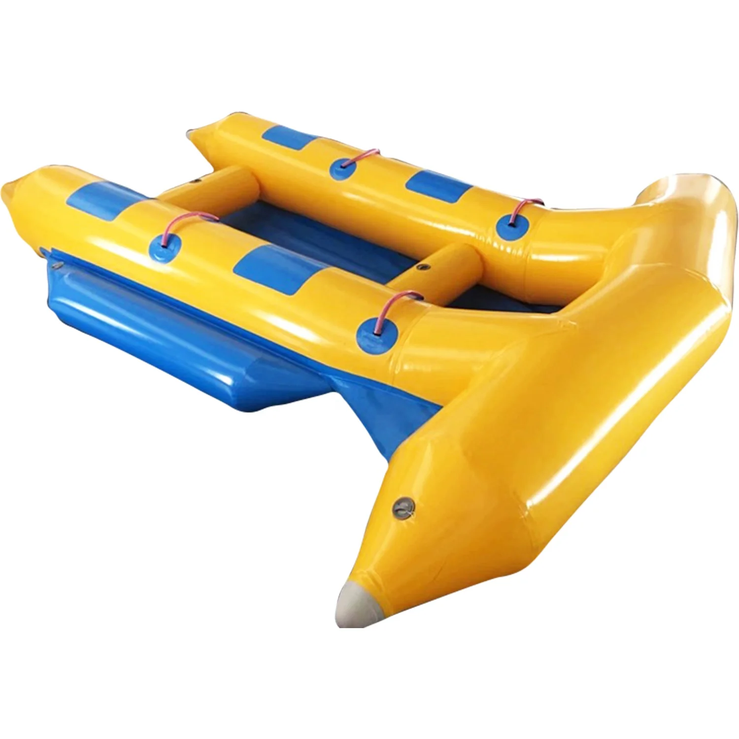 Double Tube 8 People Can Drag Inflatable Flying Fish Banana Boat ...