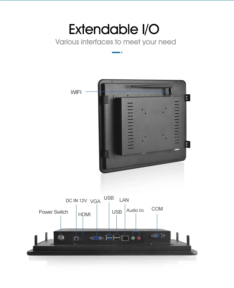 Ip67 Ip69 Factory Oem Rs485/rs232 All In One N2840/j1900/i3/i5 10/12/15 ...