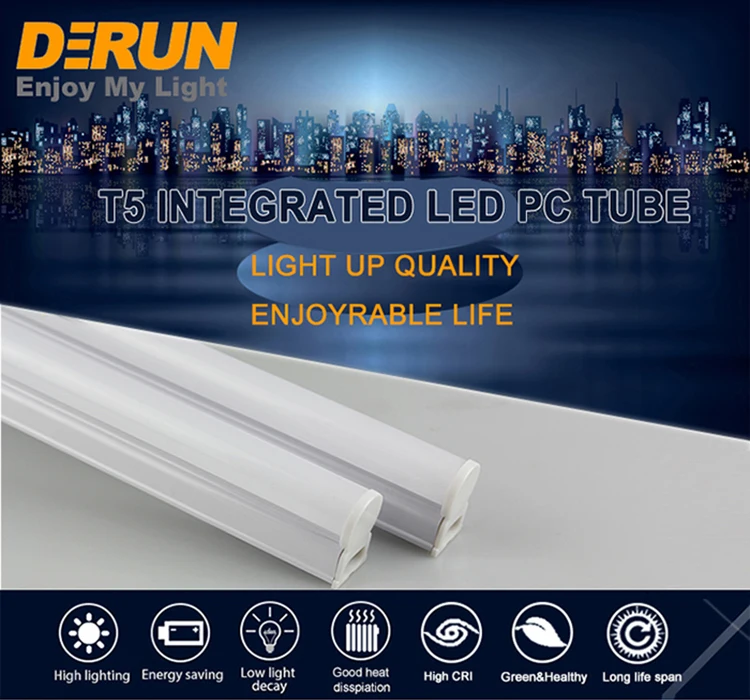 T5 Integrated LED Tube - Waterproof, Linkable, and Efficient