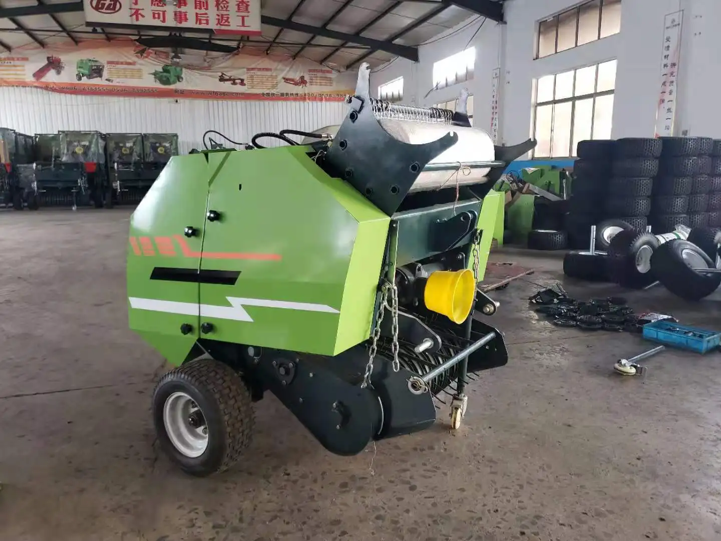 Mini Enfardadora De Césped Redonda,Compacta,Automática,Para Agricultura ...